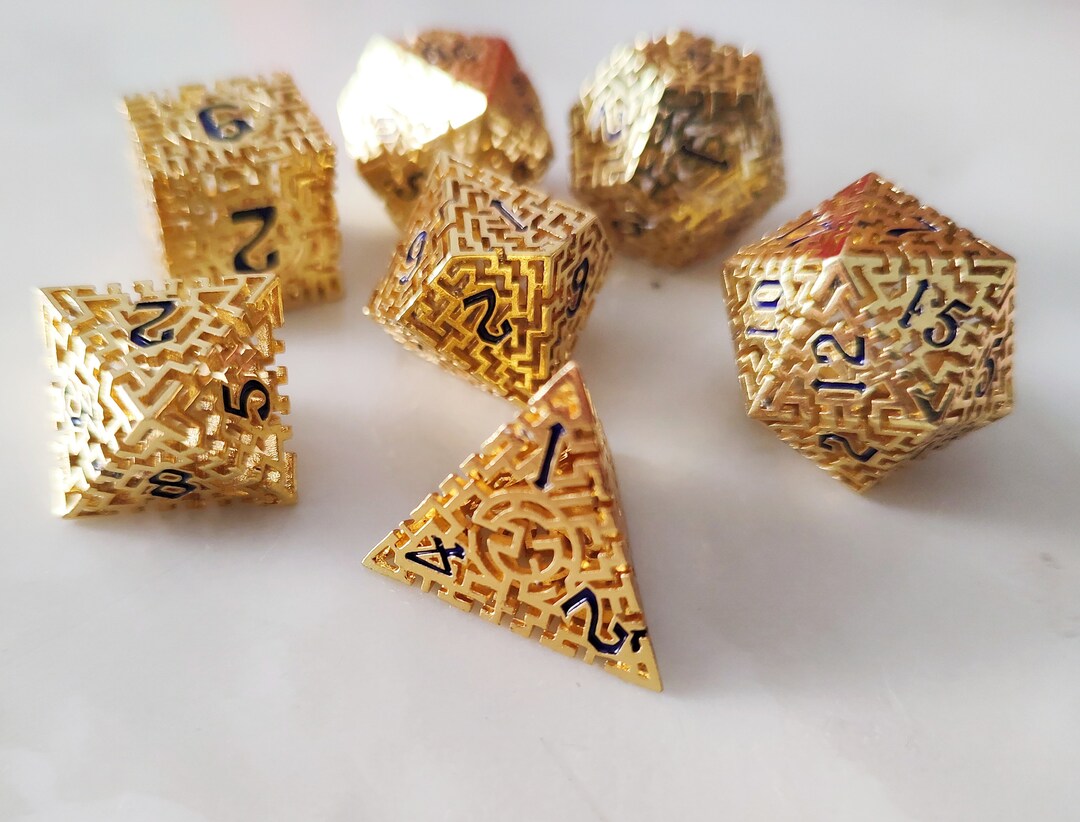 40k War Hammer Metal Dice Set, Dnd Dice Set Dungeons and Dragons DND ...
