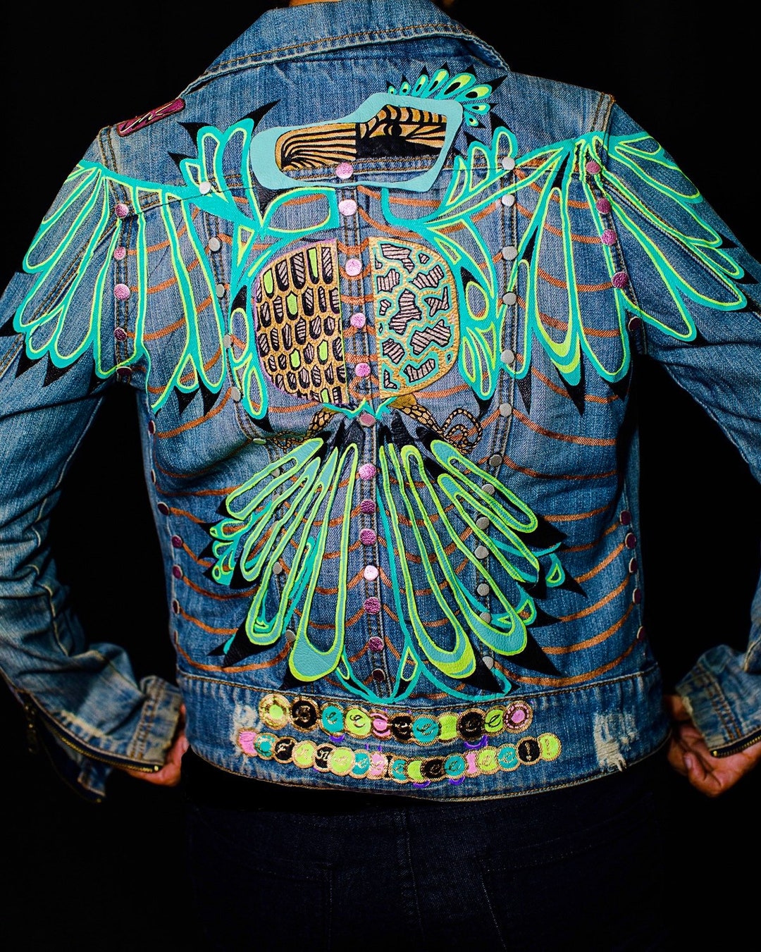 Repurposed Denim Jacket • Freedom Flight - Etsy