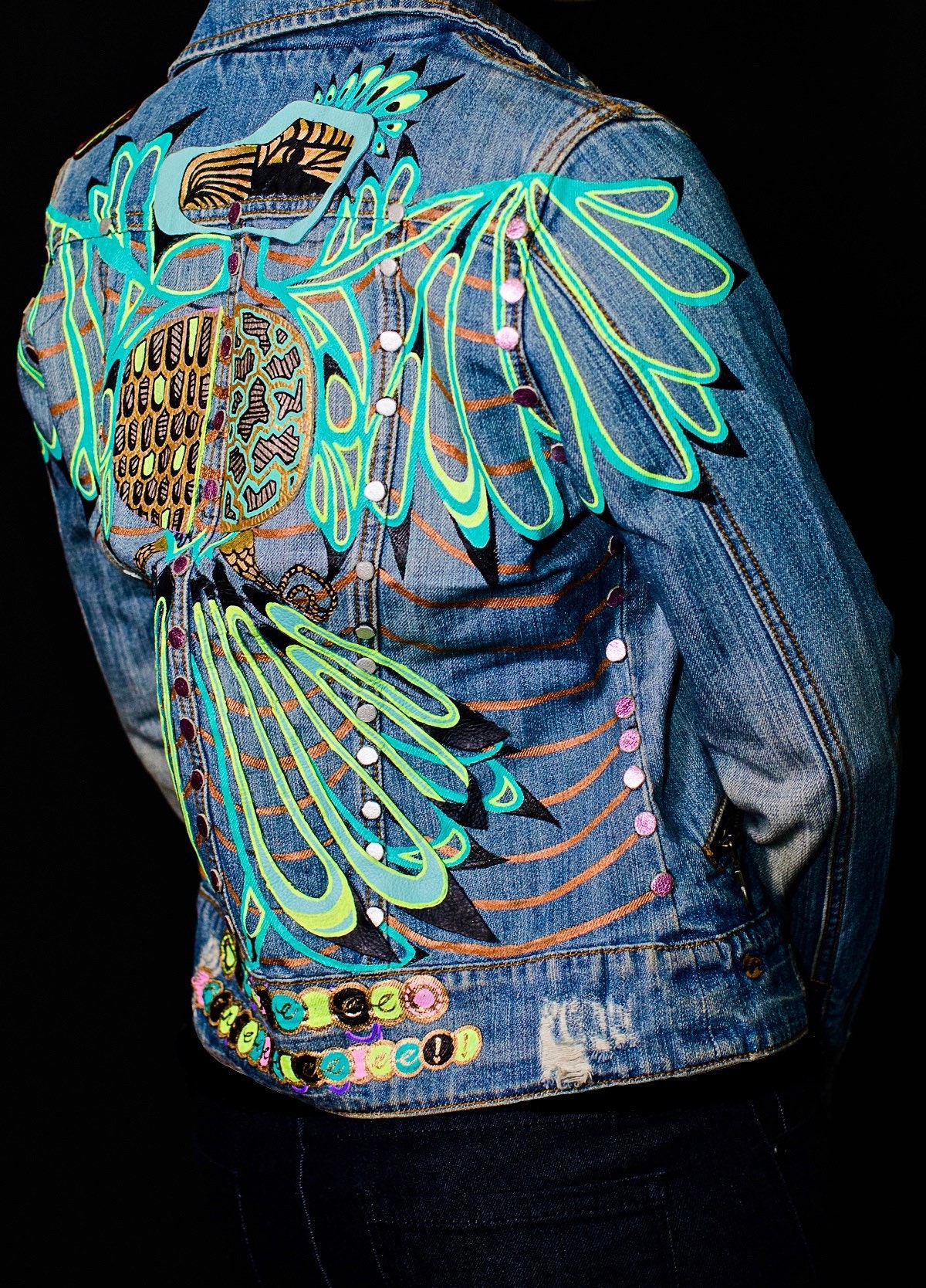Repurposed Denim Jacket • Freedom Flight - Etsy