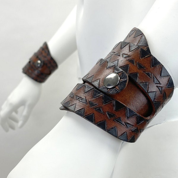 Leather Arm Cuff - Etsy