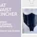 Bat Leather Waist Cincher Pattern Pdf, Gothic Corset Belt Renaissance ...
