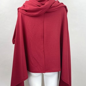 Adult Red Hooded Cloak Costume, Red Renaissance Clothing Women, Adult ...