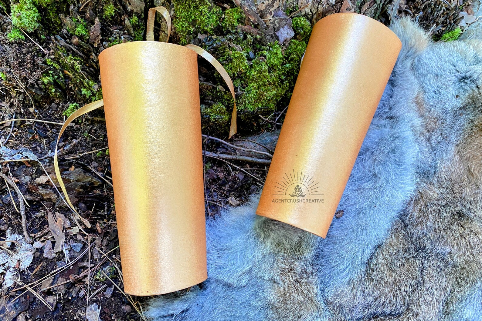 Gold Leather Bracers, Gold Gauntlets, Genuine Leather Gauntlets, Gold ...