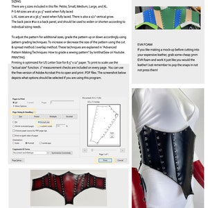 Bat Leather Waist Cincher Pattern Pdf, Gothic Corset Belt Renaissance ...