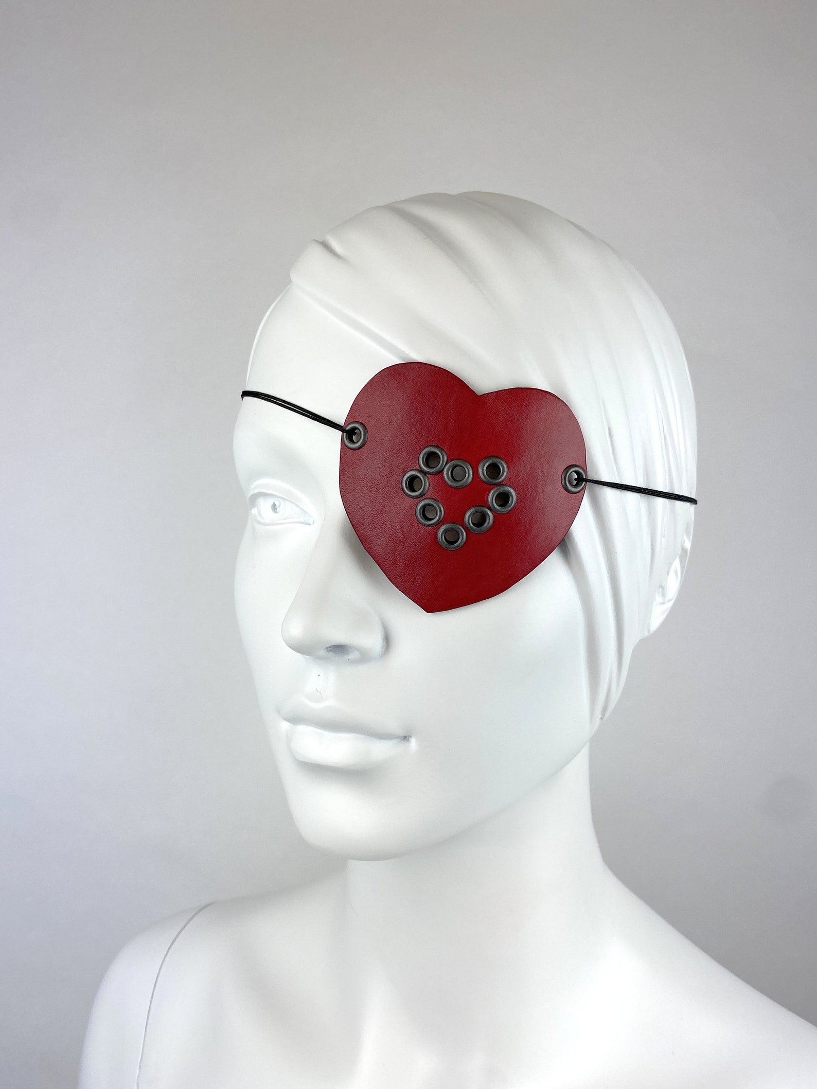 See Through Eye Patch for Women, Heart Eyepatch Cosplay, Goth Eyepatch ...