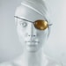 Gold Small Eyepatch Cosplay, Slim Eye Patch for Men, Left Eye Patch for ...