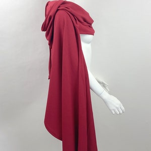 Adult Red Hooded Cloak Costume, Red Renaissance Clothing Women, Adult ...