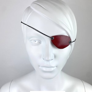 Red Small Eyepatch Cosplay, Slim Eye Patch for Men, Left Eye Patch for ...