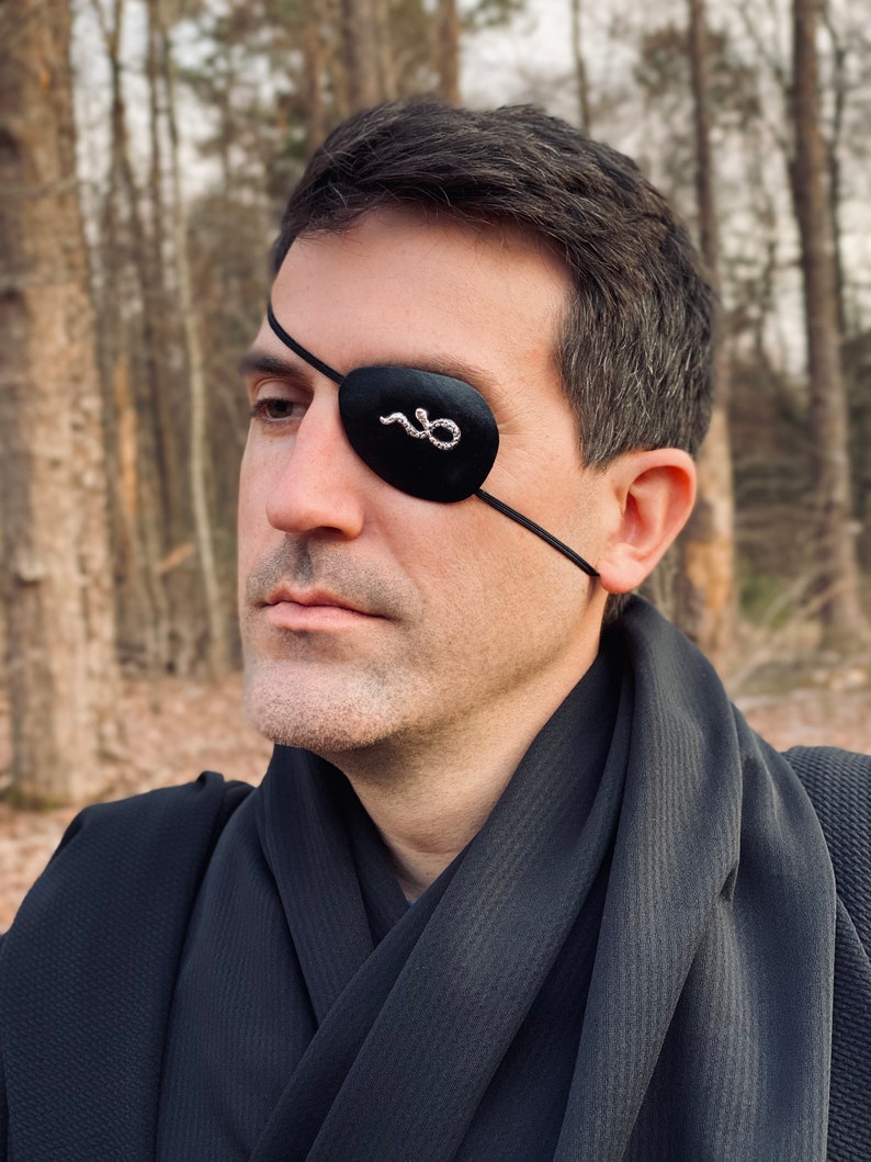 Silver Snake Eye Patch Goro Majima Eye Patch Yakuza - Etsy