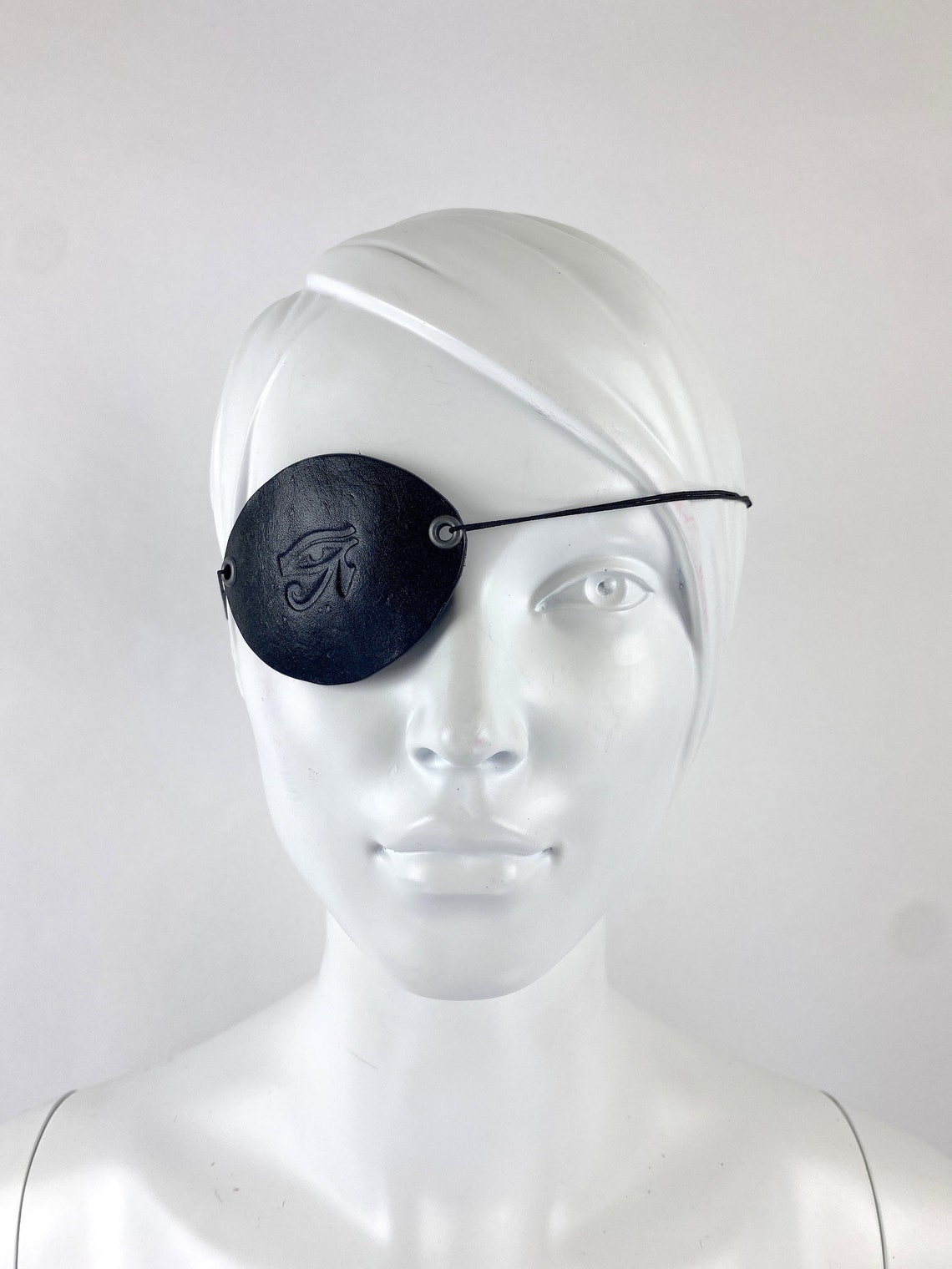 Goth Eyepatch Leather Eye of Horus Gold Eye of Ra Jewelry - Etsy