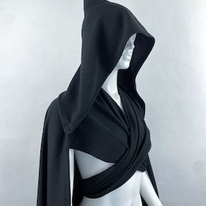 Black Overlord Cosplay Cloak, Versatile Fantasy Robe, Renaissance ...