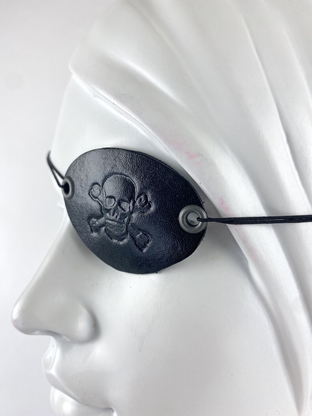 Skull Eyepatch, Pirate Costume, Biker Gift, Small Eye Patch for Women ...