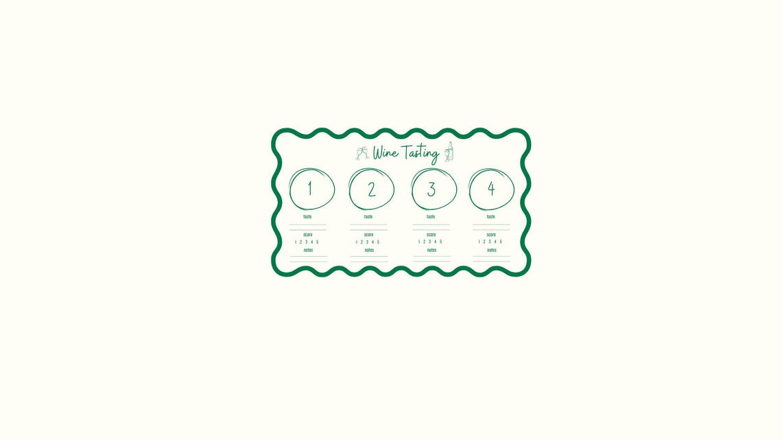 Printable Wine Tasting Sheet | Wine Flight Scorecard | At-home Wine ...