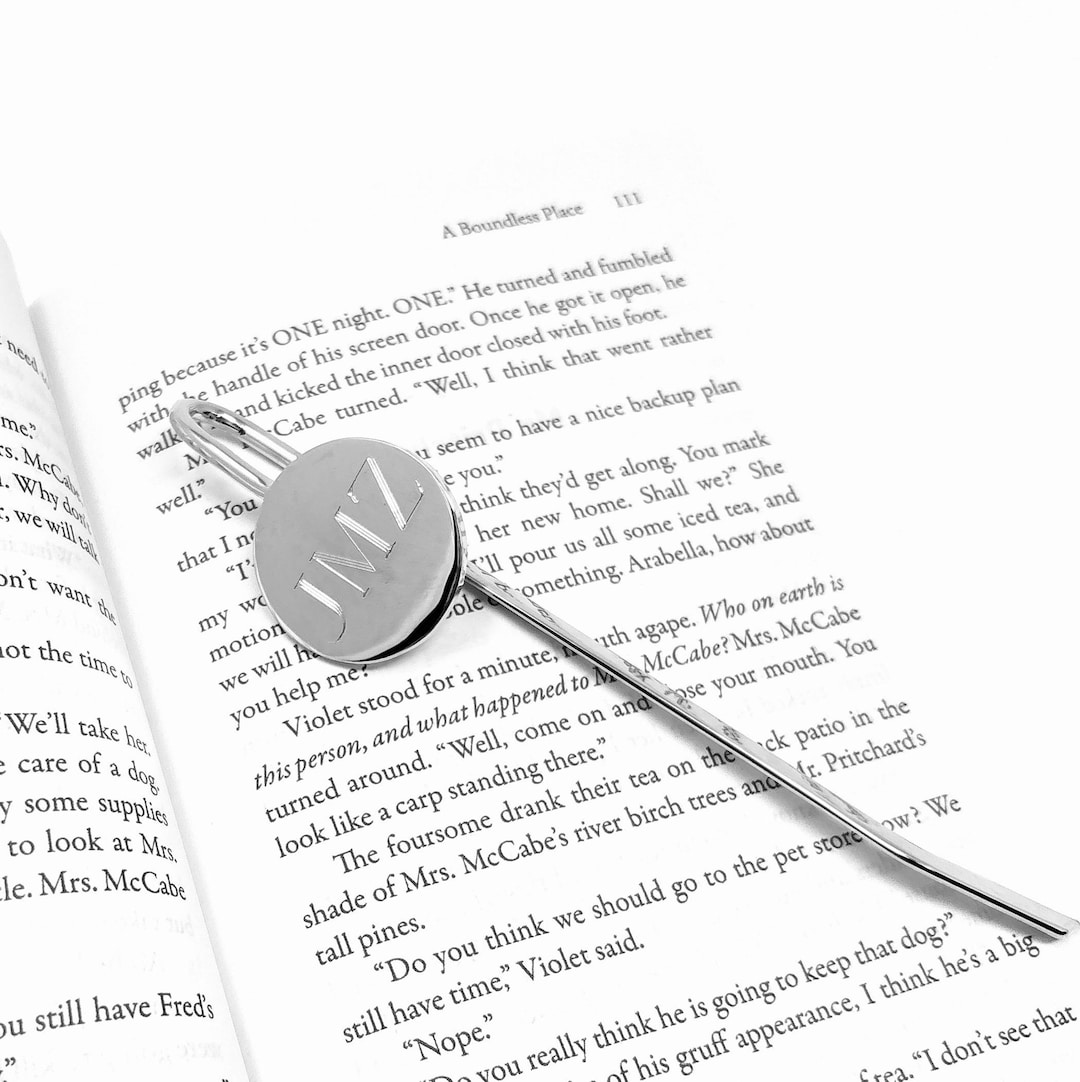 Personalized Bookmark - Engraved Bookmark - Silver Bookmark - Party ...