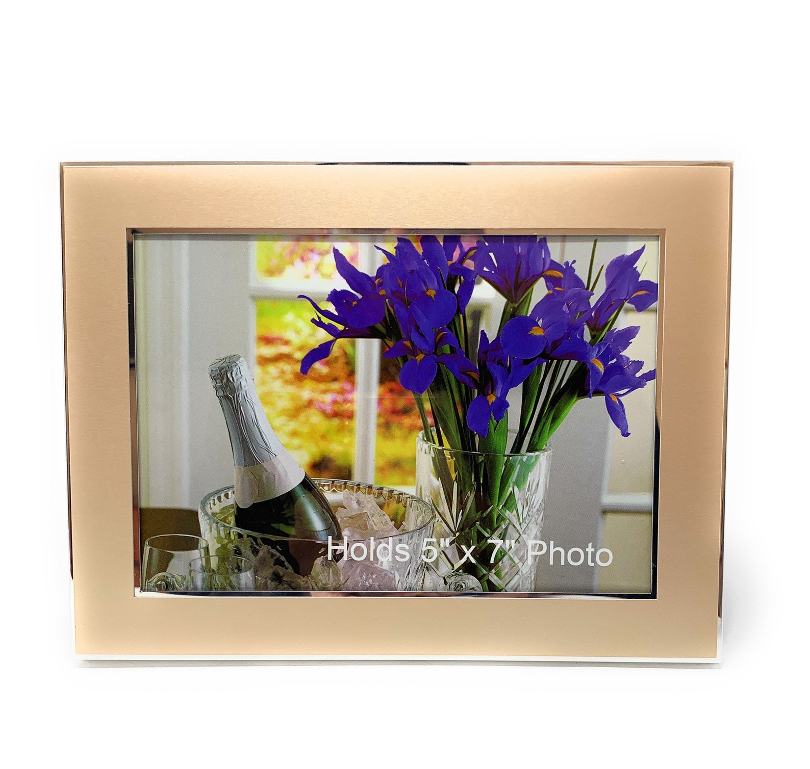 Personalized Golden 5x7 Photo Frame - Engraved With Text Unique ...
