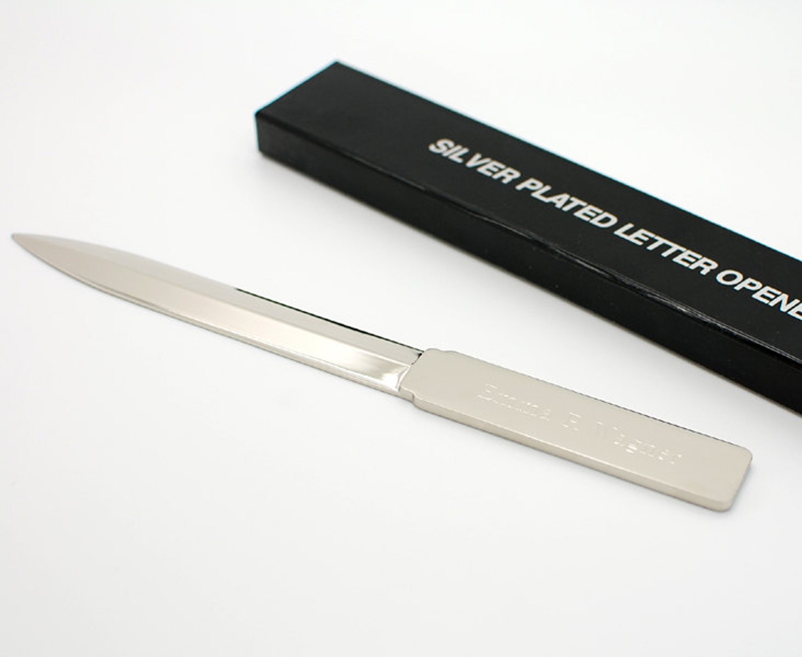 Personalized Letter Opener - Engraved Silver Letter Opener for Fathers ...