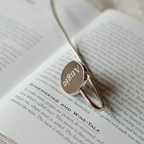 Personalized Bookmark Engraved Bookmark Silver Bookmark - Etsy