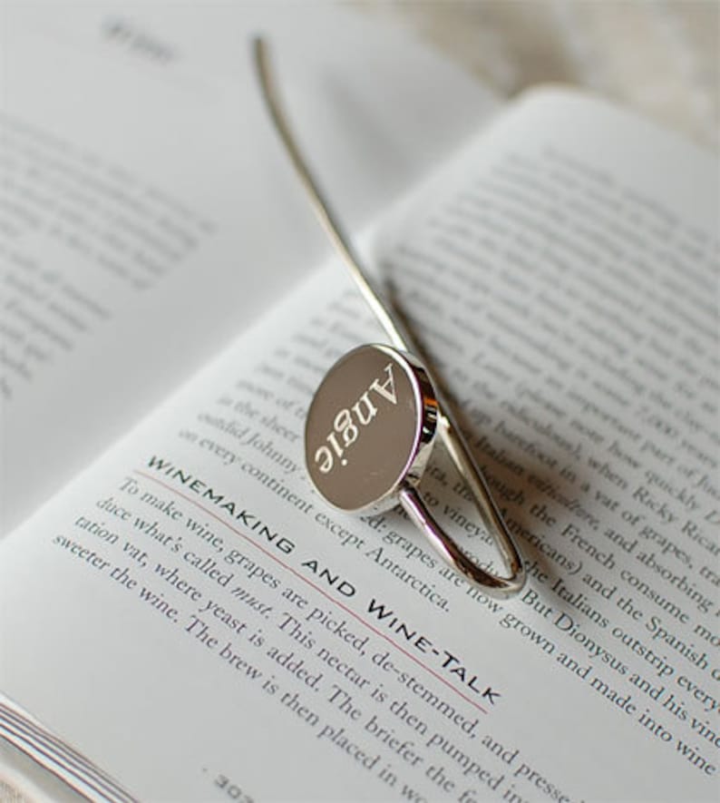 Personalized Bookmark Engraved Bookmark Silver Bookmark - Etsy