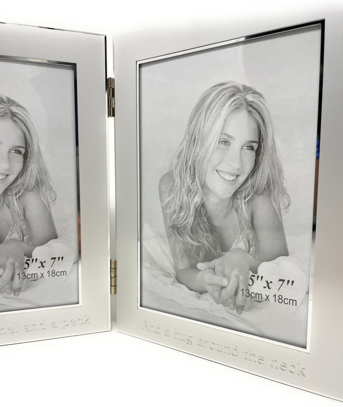 Personalized Twin 5x7 Photo Frame Engraved With Text on 4 - Etsy