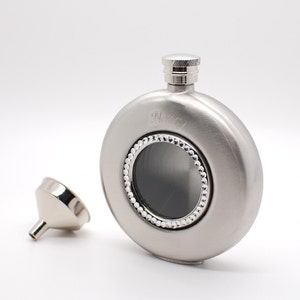 Personalized Liquor Flask Rhinestone Studded With Funnel - Bridesmaid ...