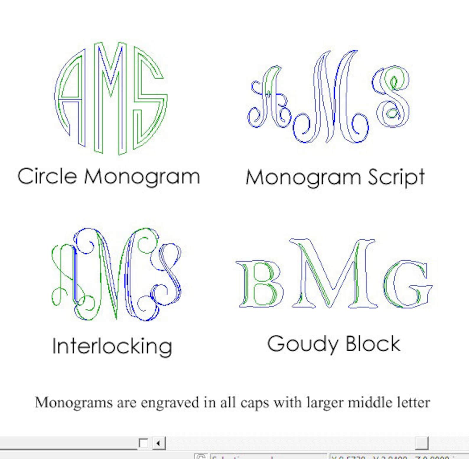 Monogram Square Jewelry Box With 3 Letters Middle Letter - Etsy