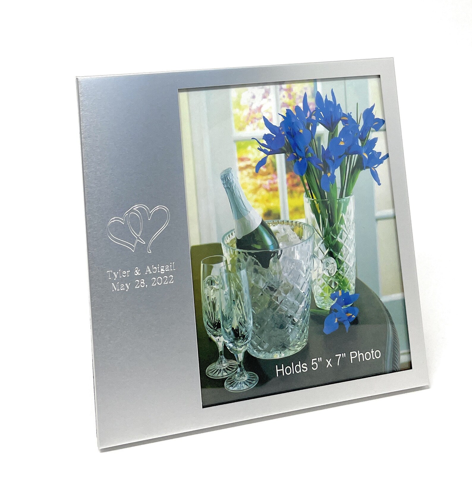 Personalized Picture Frame 5x7 Photo Frame With Text and Logo - Etsy