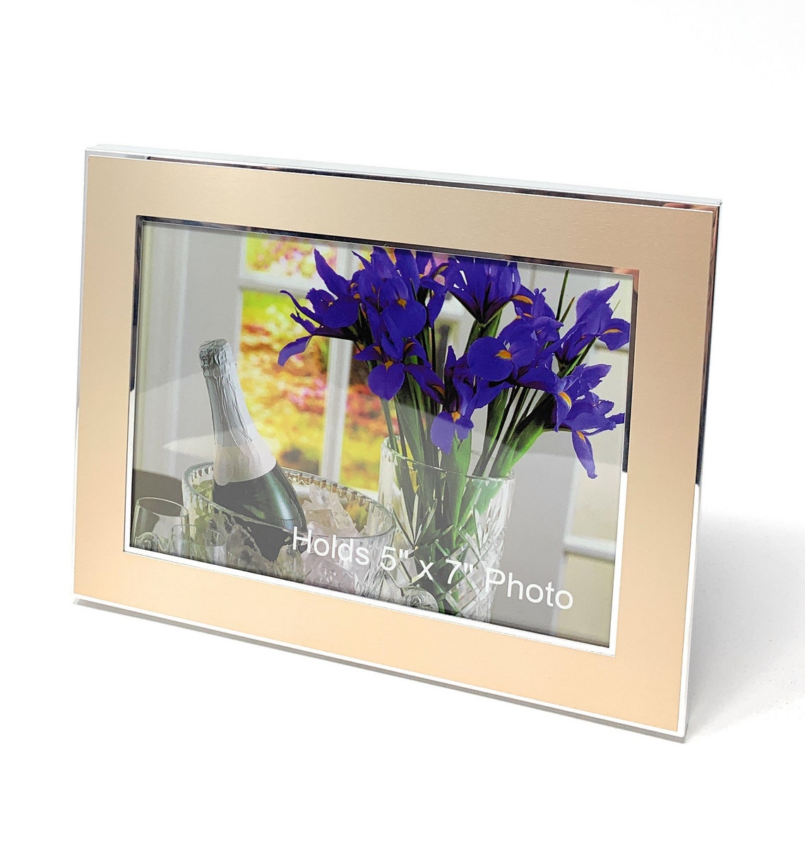 Personalized Golden 5x7 Photo Frame - Engraved With Text Unique ...