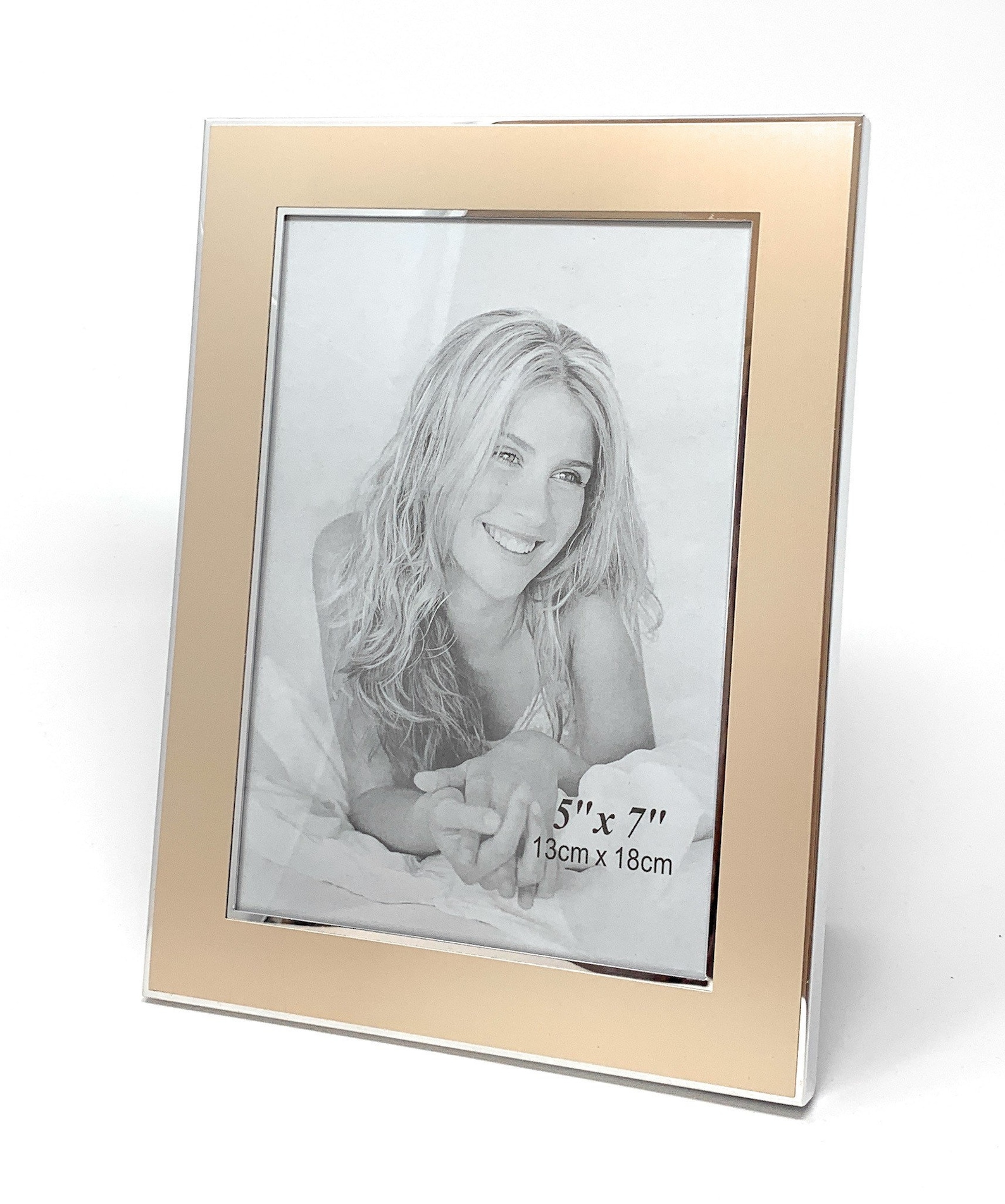 Personalized Golden 5x7 Photo Frame - Engraved With Text Unique ...