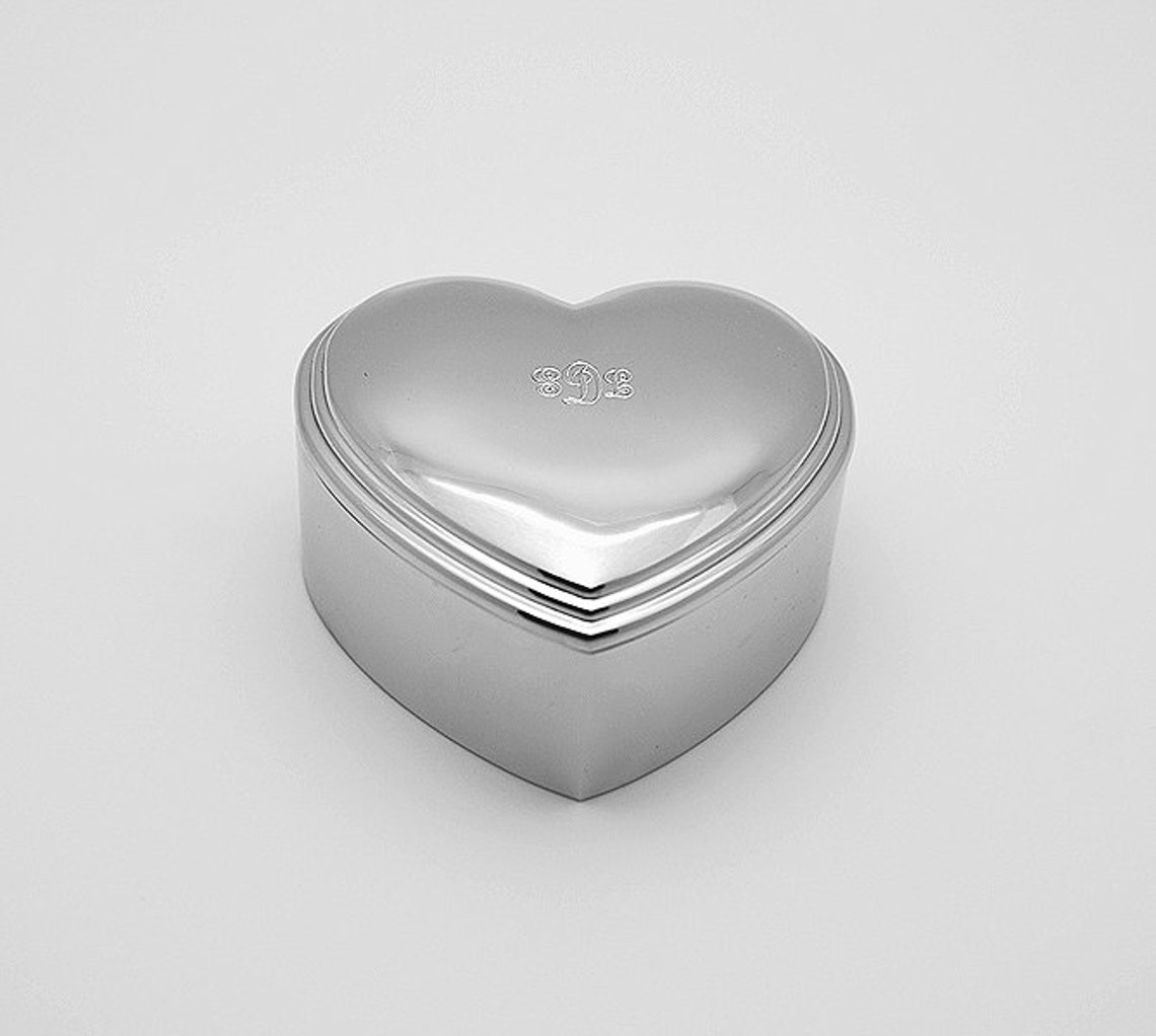 Personalized Jewelry Box Engraved Heart Jewelry Box | Etsy