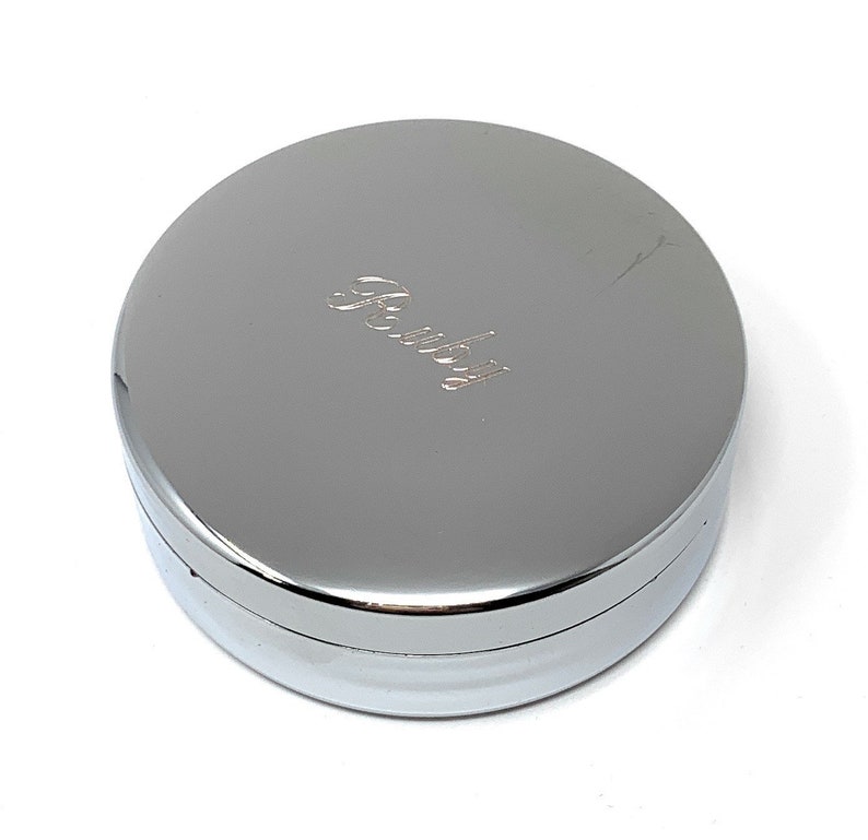 Personalized Round Jewelry Box for Bridesmaid, Engraved Jewelry Box ...