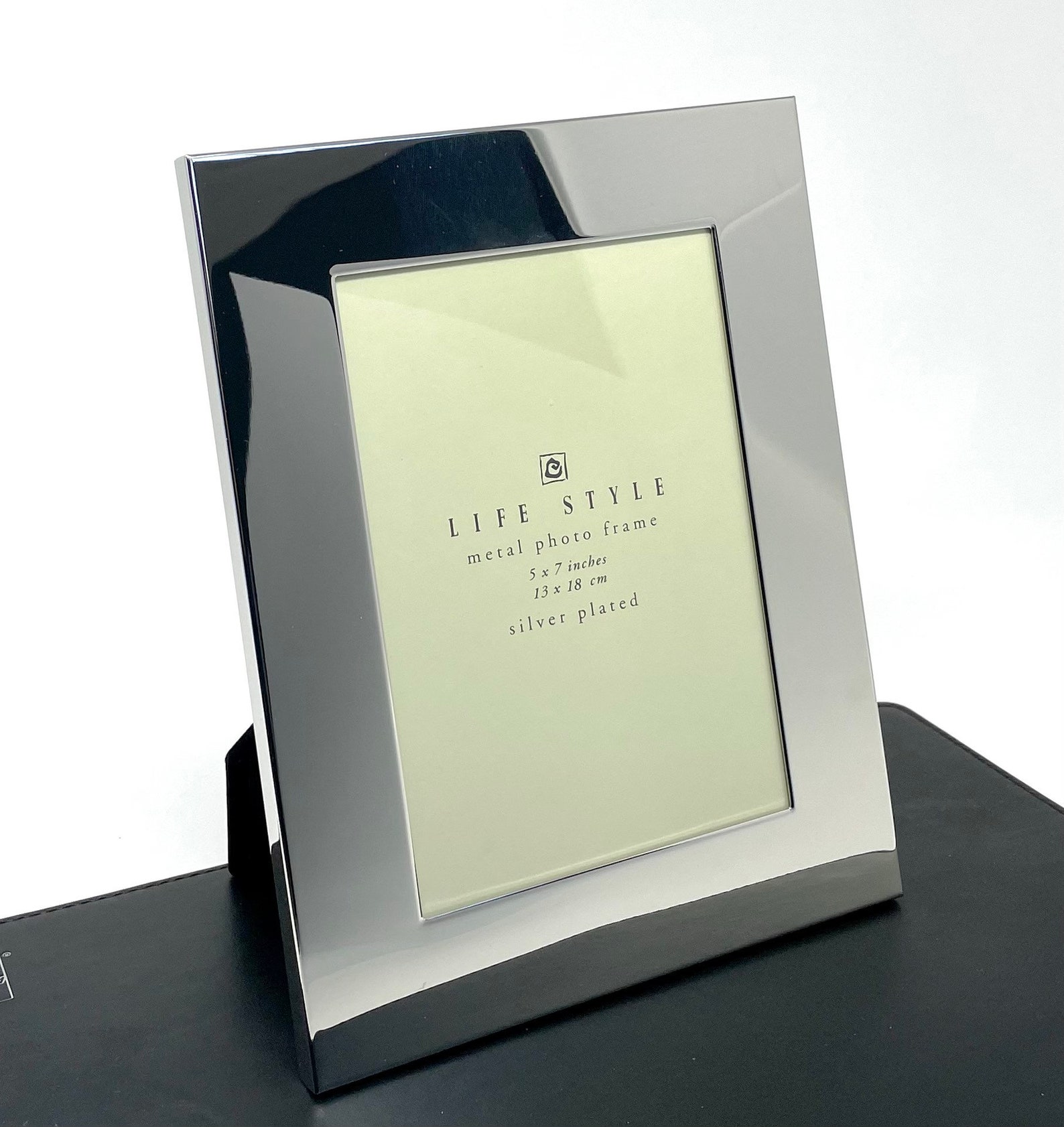 Personalized 5x7 Silver Plated Photo Frame With Wide Boarder | Etsy