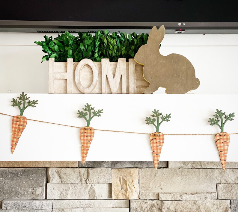 Easter Decor Carrot Banner Carrot Garland Easter Banner - Etsy