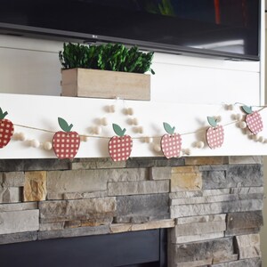 Teacher Appreciation Gift, Apple Garland, Apple Banner, Back to School ...