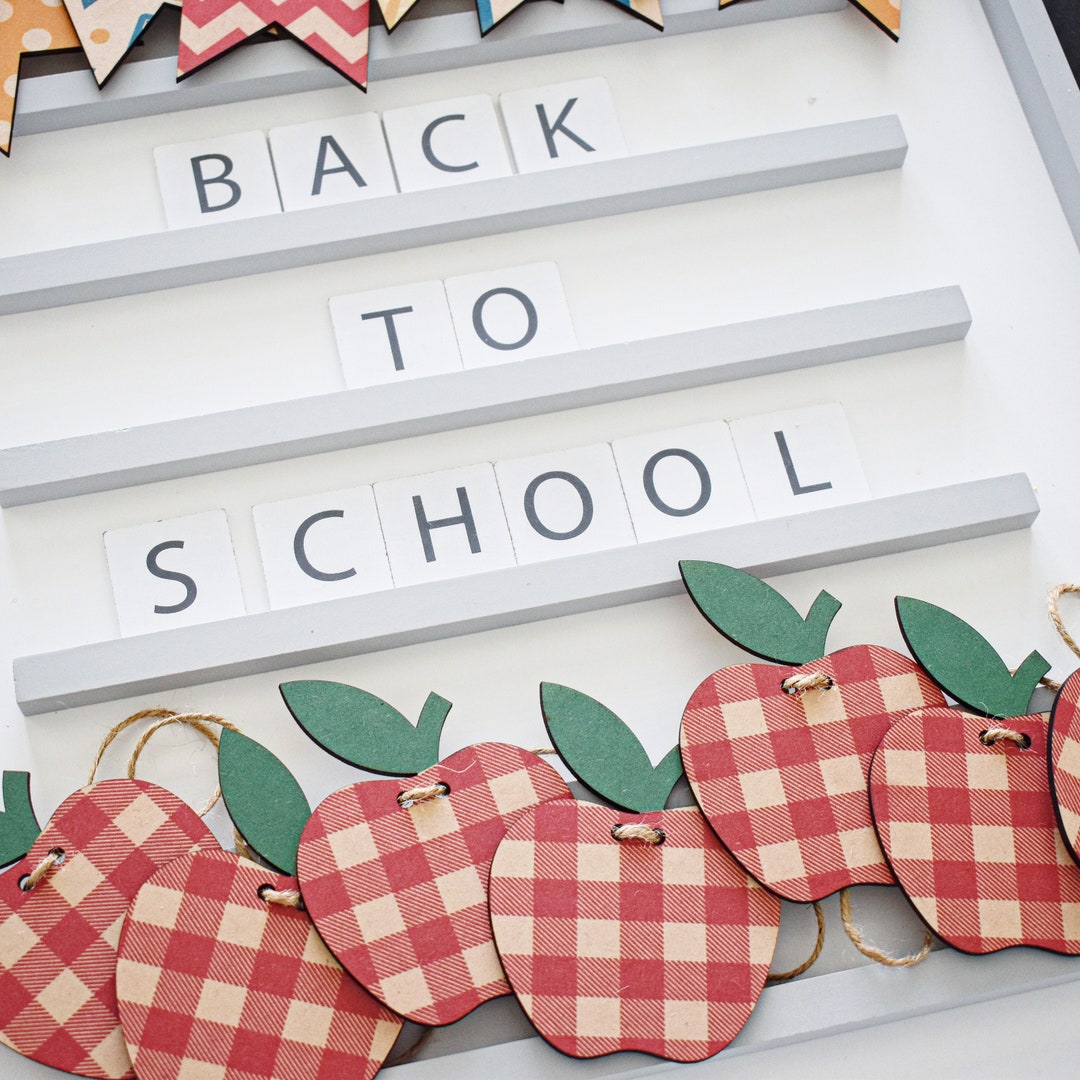 Teacher Appreciation Gift, Apple Garland, Apple Banner, Back to School ...