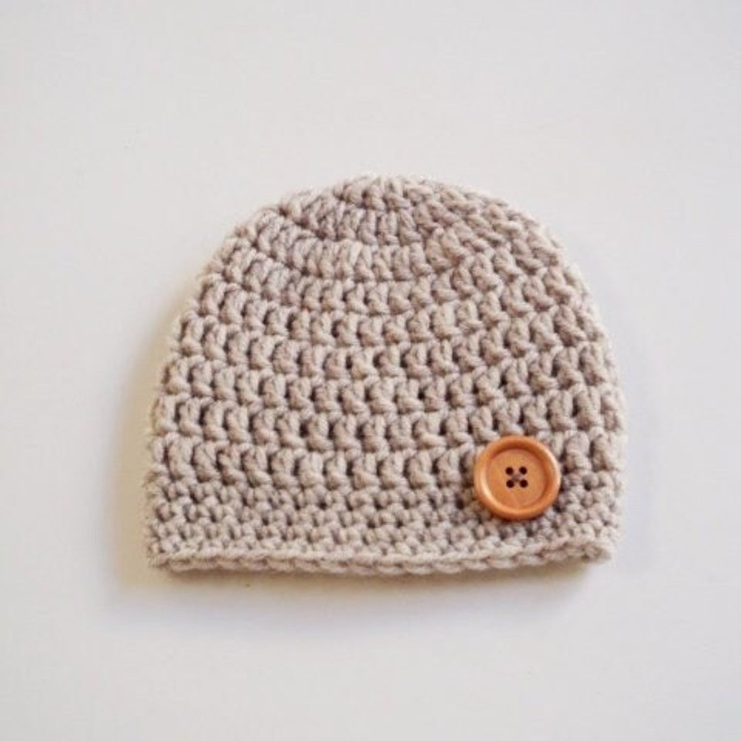 Beginners Crochet Hat Pattern Easy Crochet Hat Pattern Basic Crochet ...