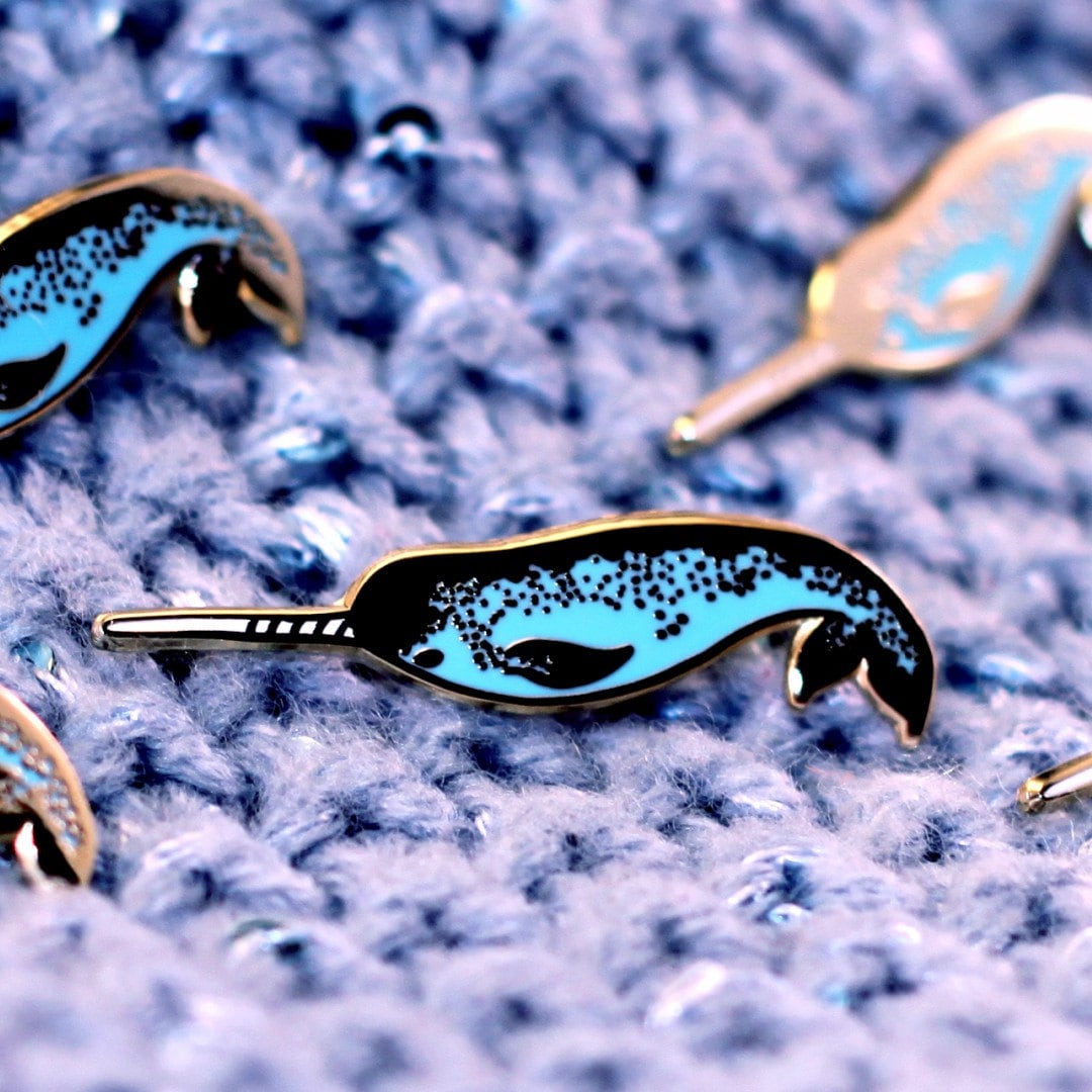 Narwhal Enamel Pin Whale Enamel Pin Hard Enamel Pin | Etsy