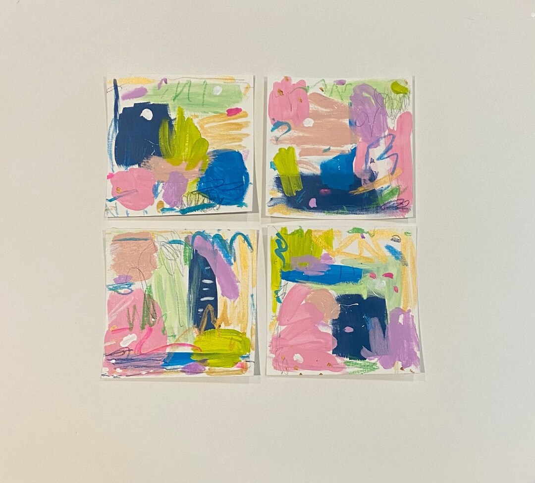 Small Abstract Paintings Colorful Abstract Art Original Painting ...