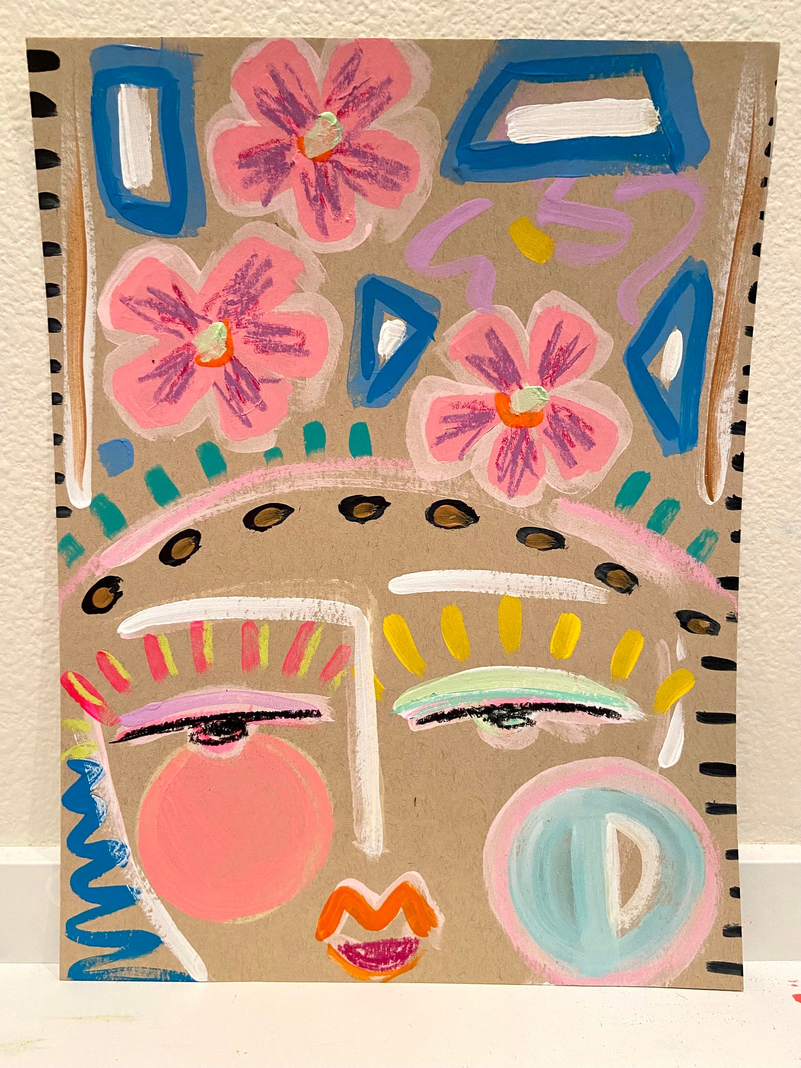 Abstract Face Painting Colorful Abstract Art Original - Etsy