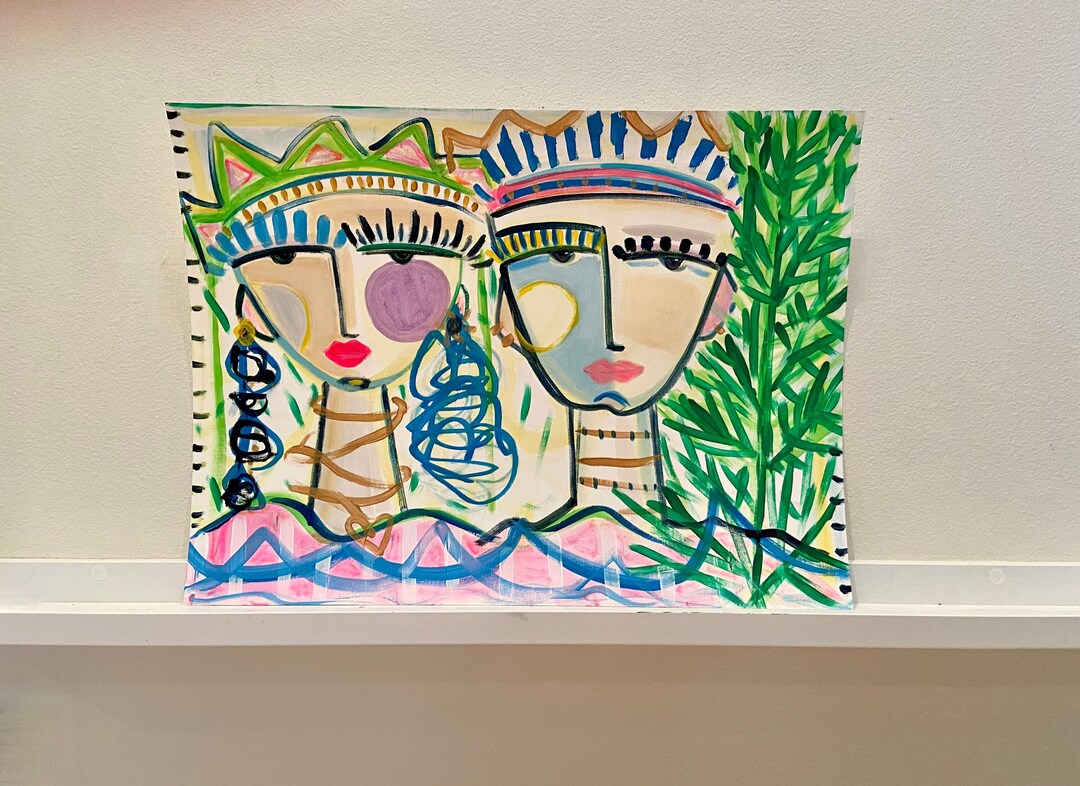 Abstract Face Painting Original Abstract Painting Painting - Etsy