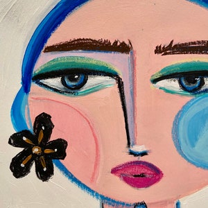 Abstract Face Painting Colorful Abstract Art Original - Etsy