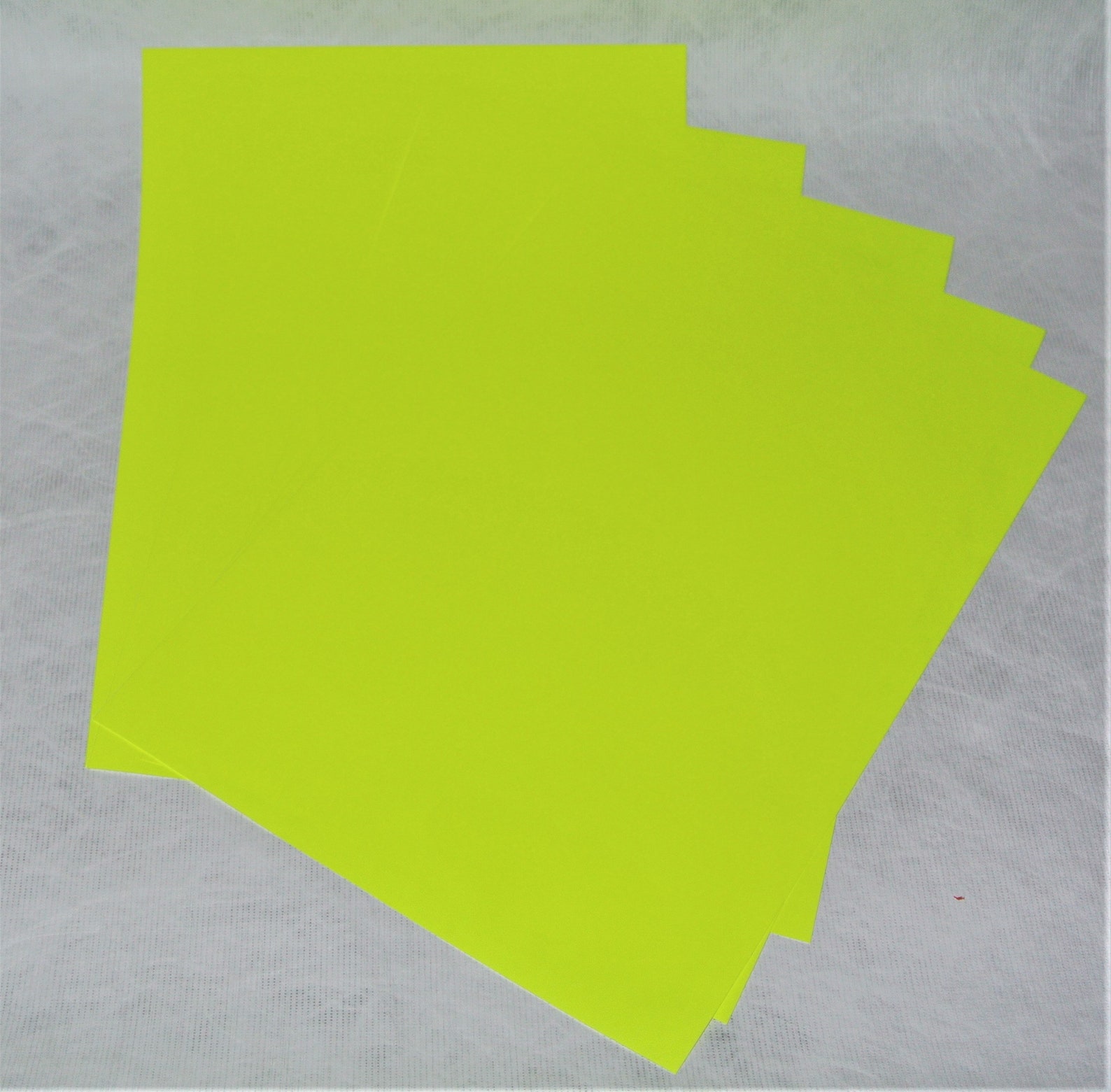 10 X Coated Tyvek 100gm Sheets (fluorescent Yellow) Print With ...