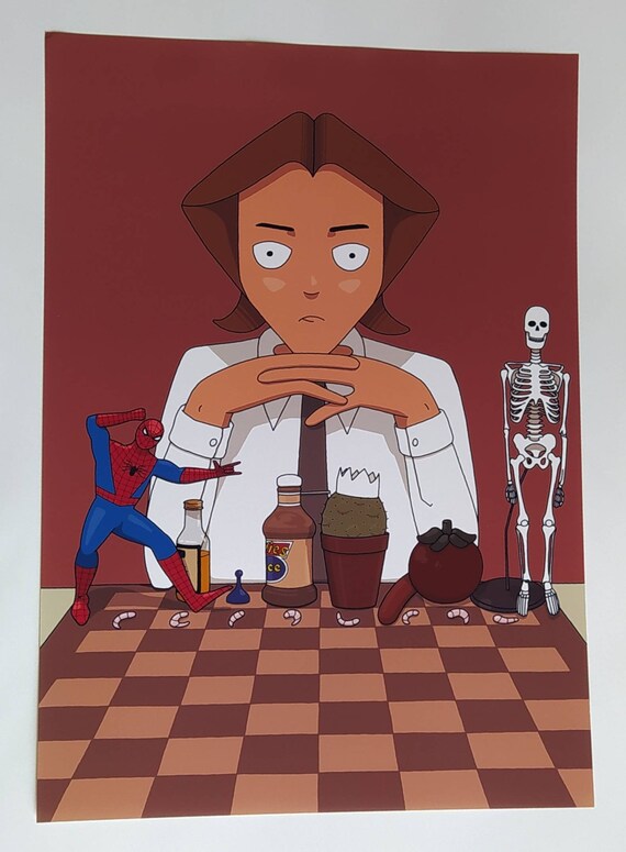 Rik Mayall Art Print Bottom BBC Queen's Gambit TV | Etsy