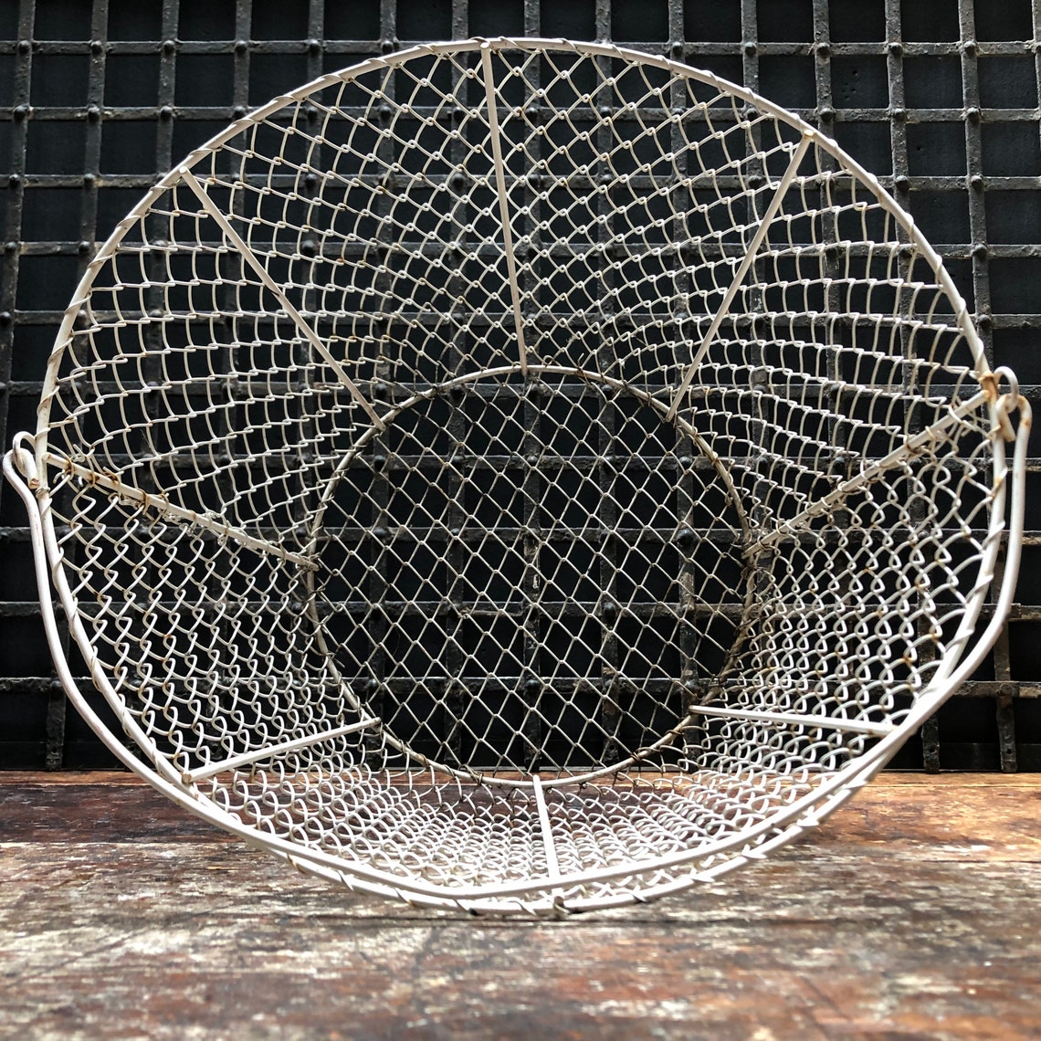 Vintage Wire Mesh Shabby Chic Farmhouse Egg Basket - Etsy