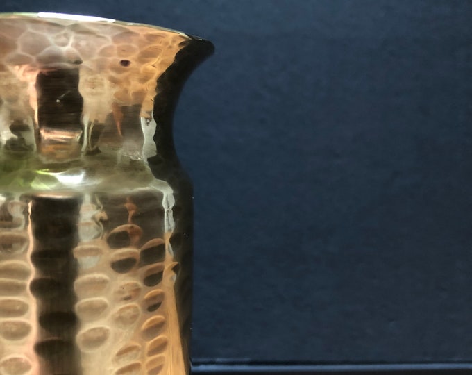 Vic Fairthorne Studios Brutalist Modernist Hand Hammered Brass Vase - Etsy
