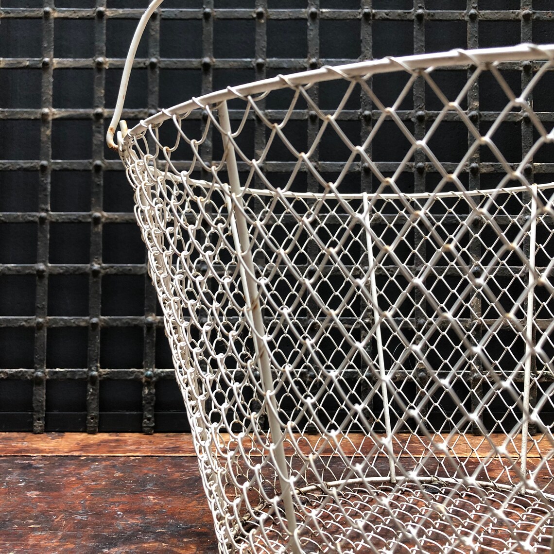 Vintage Wire Mesh Shabby Chic Farmhouse Egg Basket - Etsy