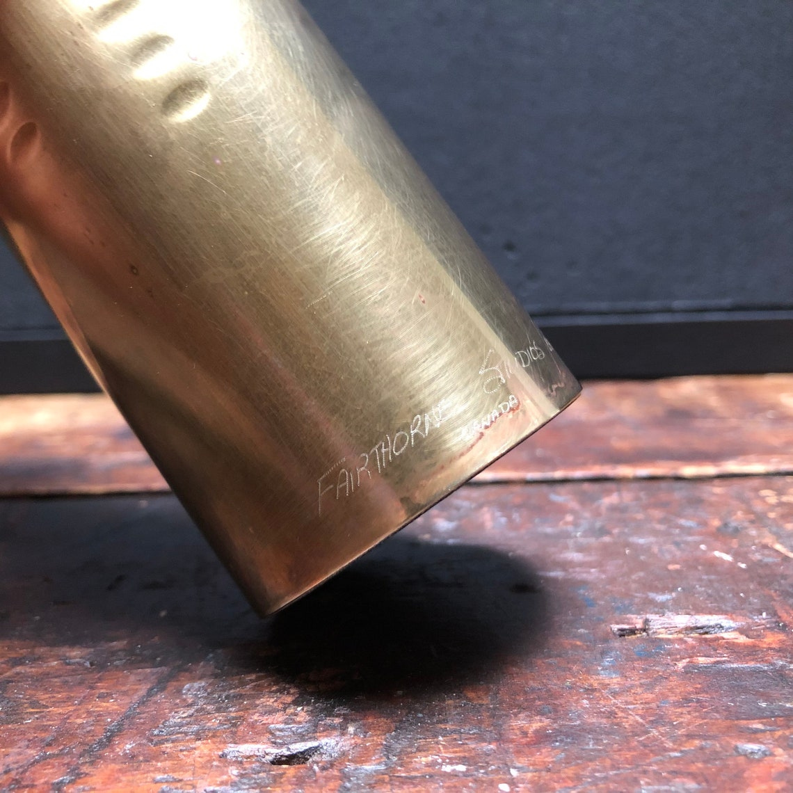 Vic Fairthorne Studios Brutalist Modernist Hand Hammered Brass | Etsy