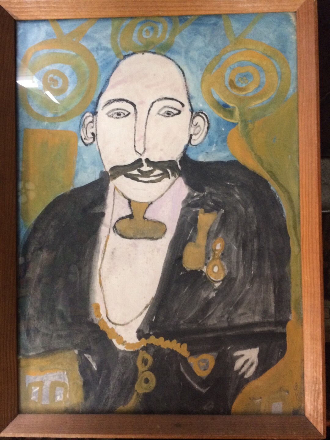 Maria Wnek Mixed Media Outsider Art the Mayor - Etsy