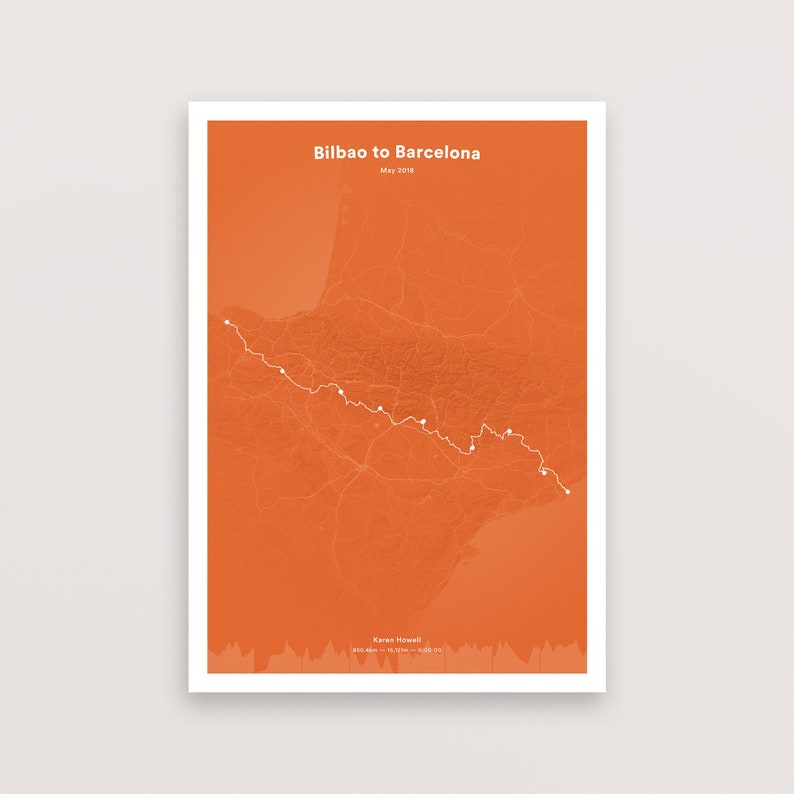 Strava Map Print - Etsy