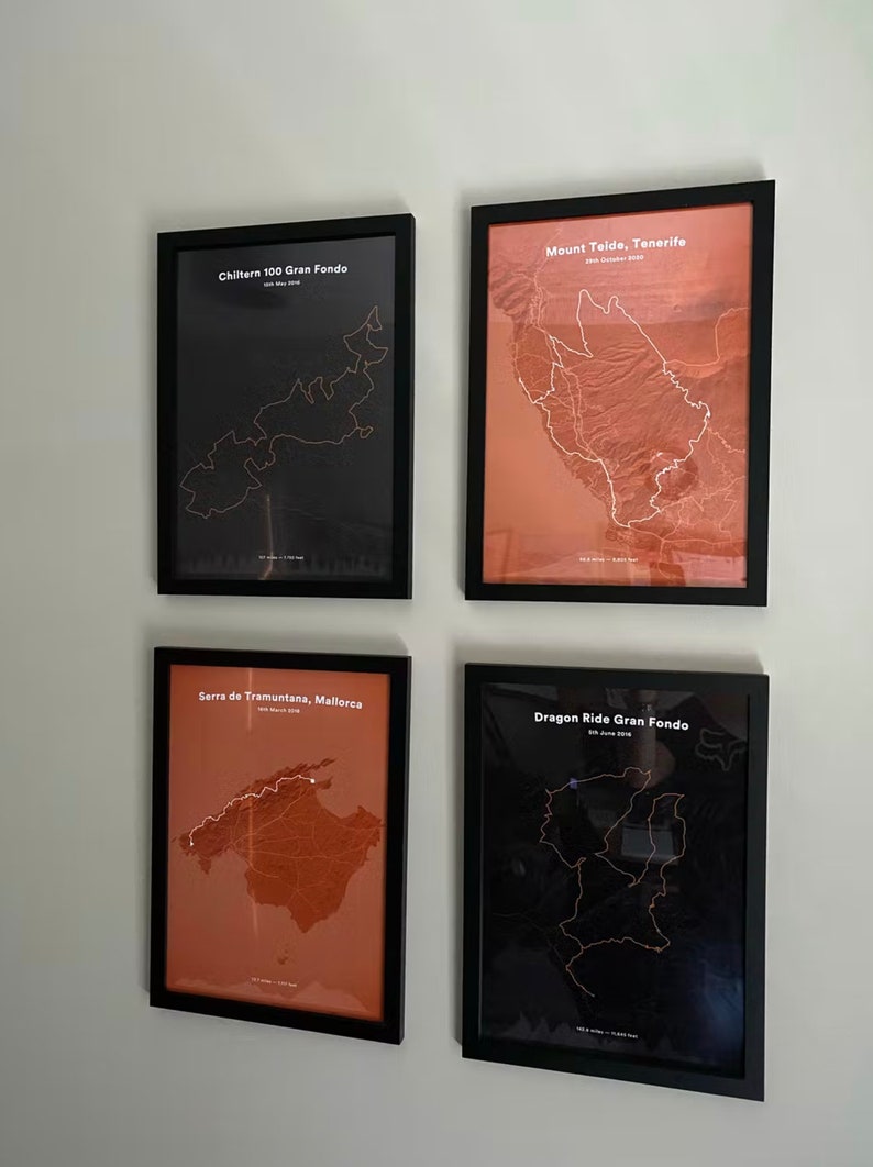 Strava Map Print - Etsy