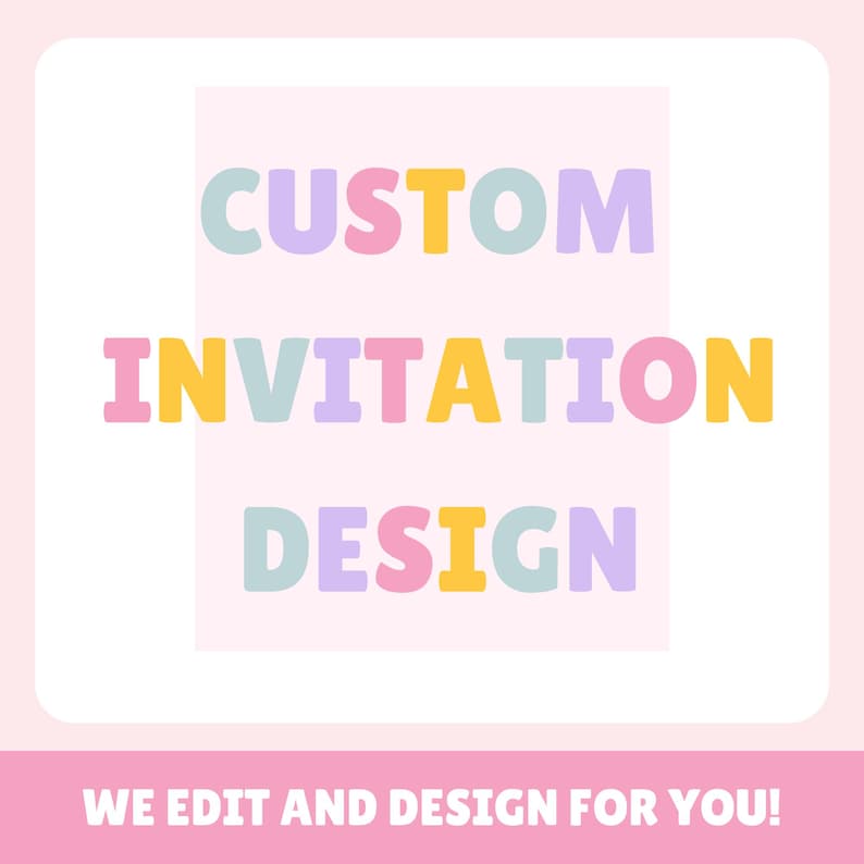 Custom Invitation Design Service | We Edit Your Canva Invitation for ...
